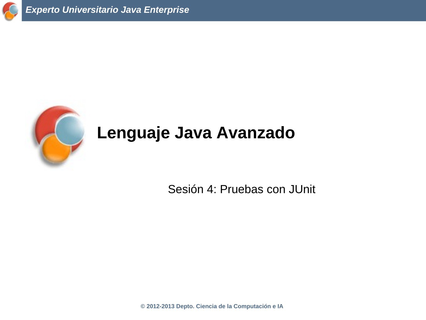 PDF de programación - Sesión 4: Pruebas con JUnit